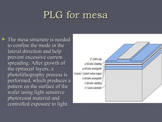 LASER diode fabrication @ SSPL,DRDO | PPT