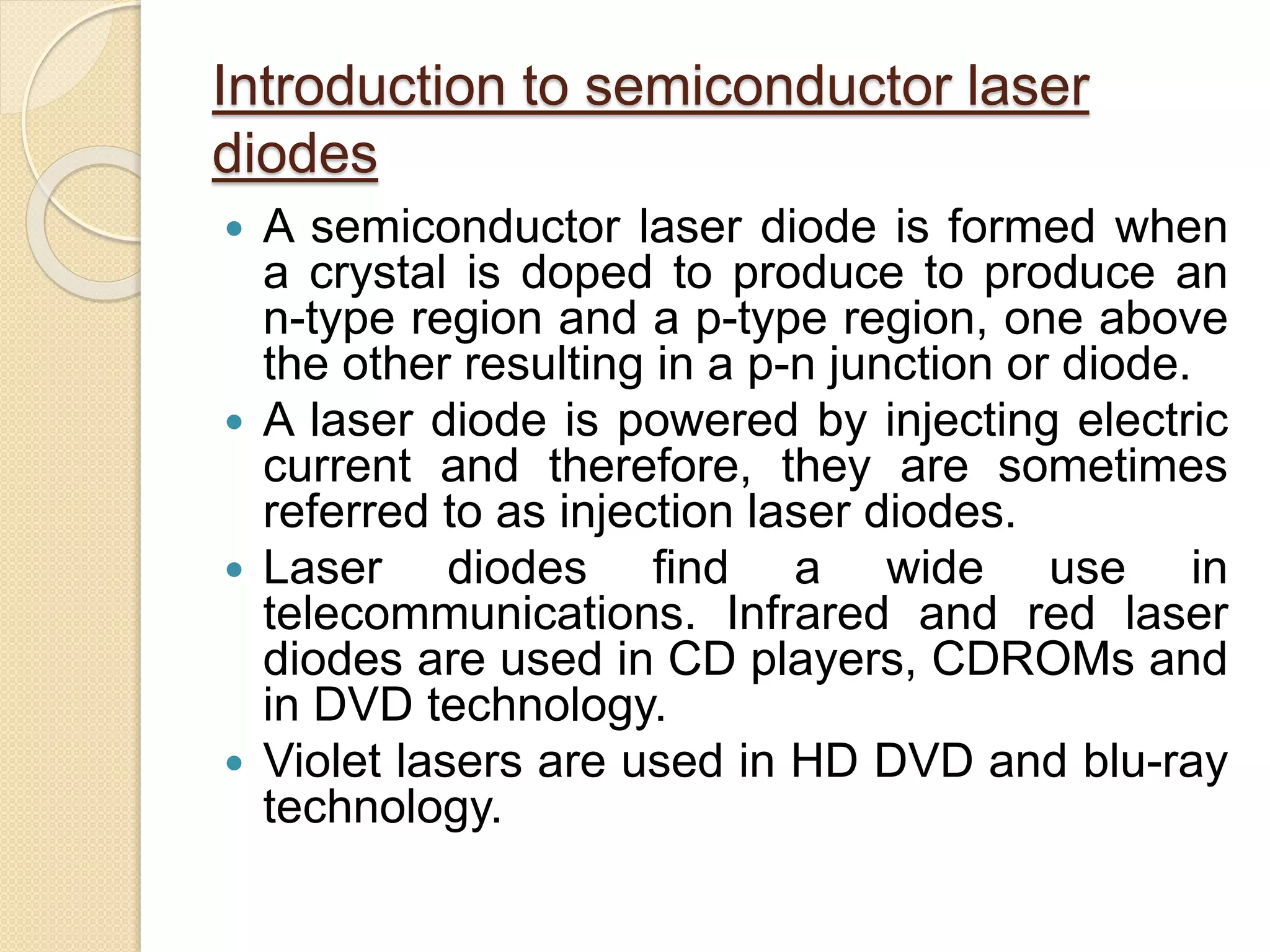 Laser diode fabrication | PPTX