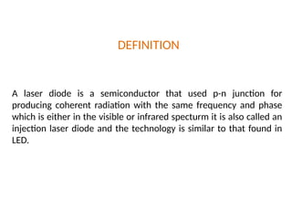 Laser Diode Principle and working for msc phyiscs electronis .pptx