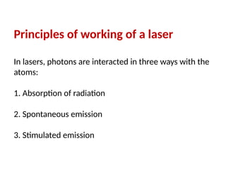Laser Diode Principle and working for msc phyiscs electronis .pptx