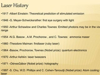 laser beam characteristics | PPTX