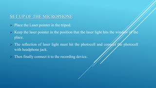 Laser eavesdropping | PPTX