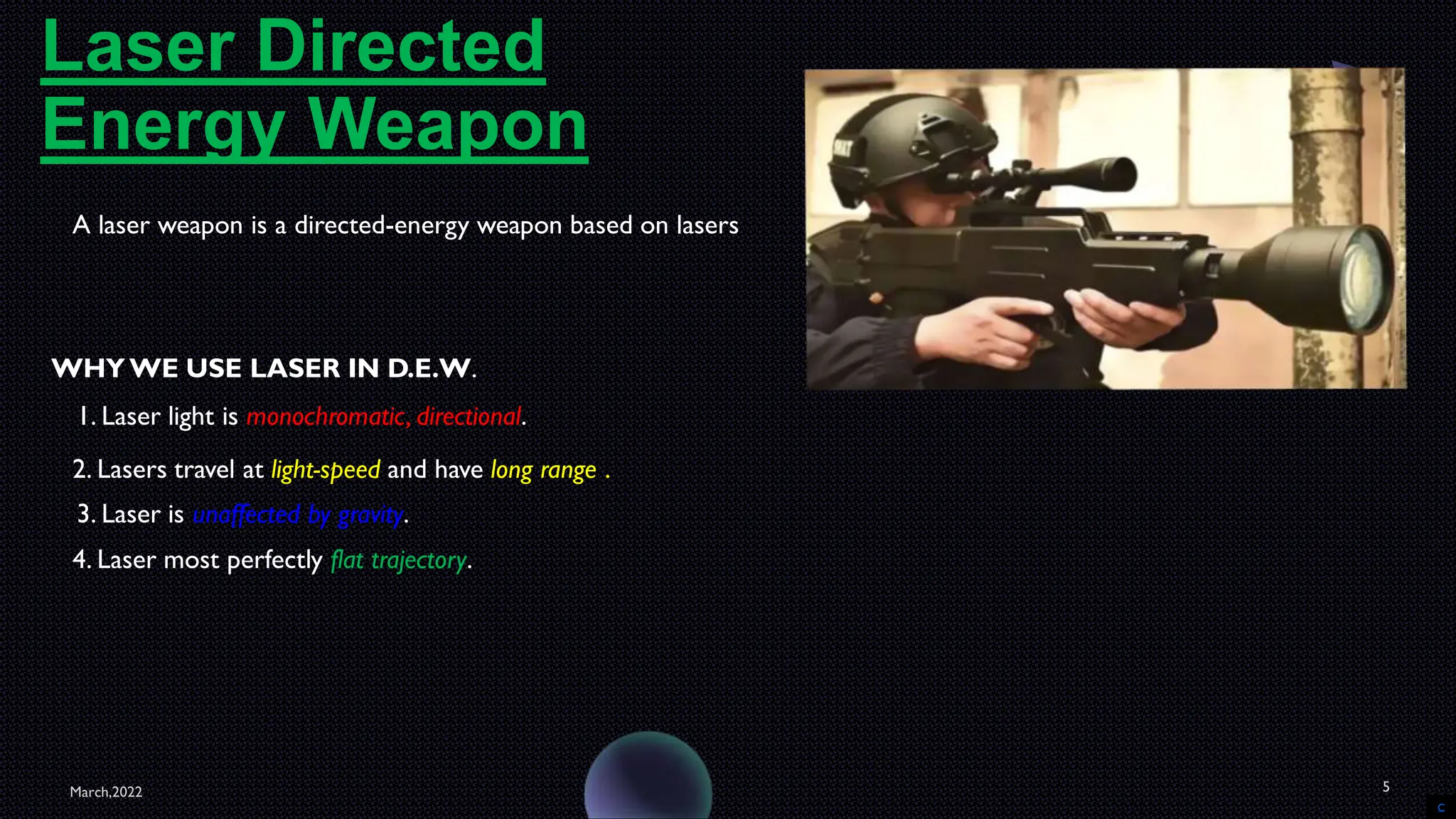 LASER ENERGY WEAPON PPT FOR SEMINAR PRESENTATION | PDF