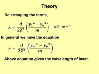 To detemine the wavelength of semiconductor laser | PDF