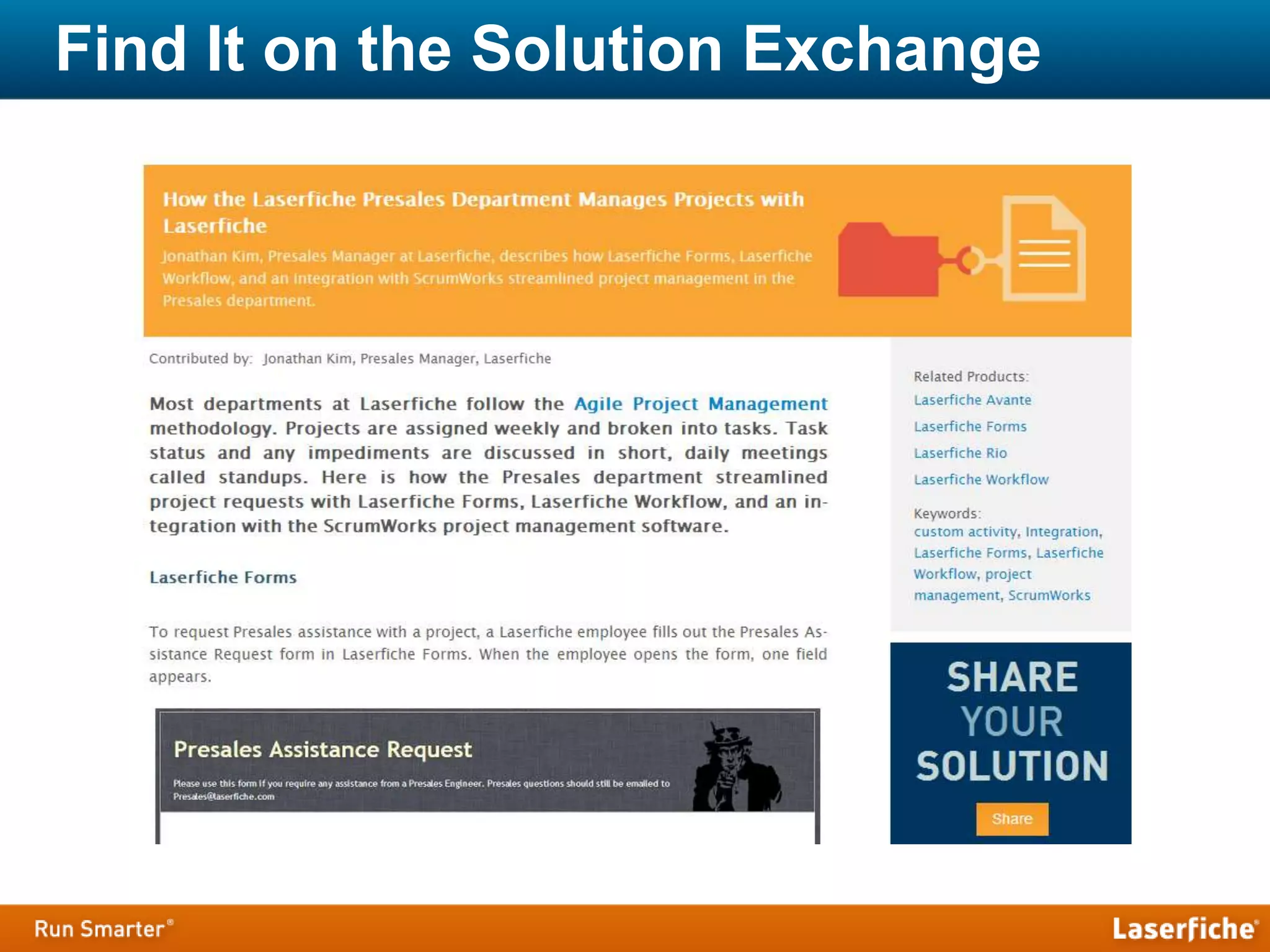 Laserfiche Forms: The Customer Perspective | PPTX