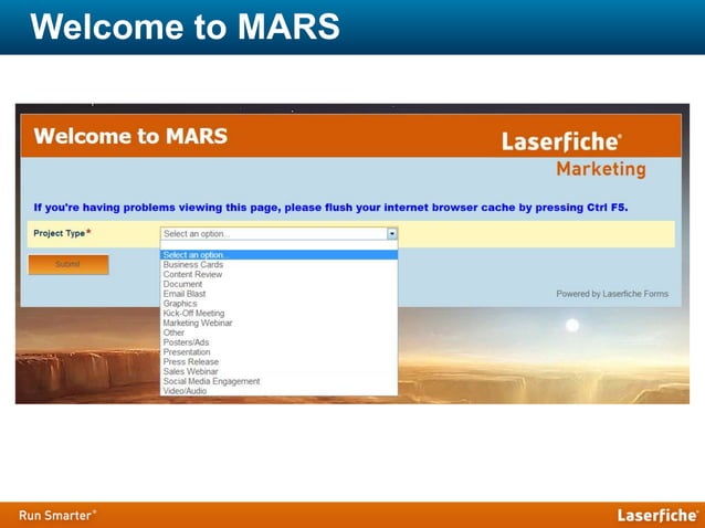 Laserfiche Forms: The Customer Perspective | PPTX | Resume Writing and Advice | Job Search