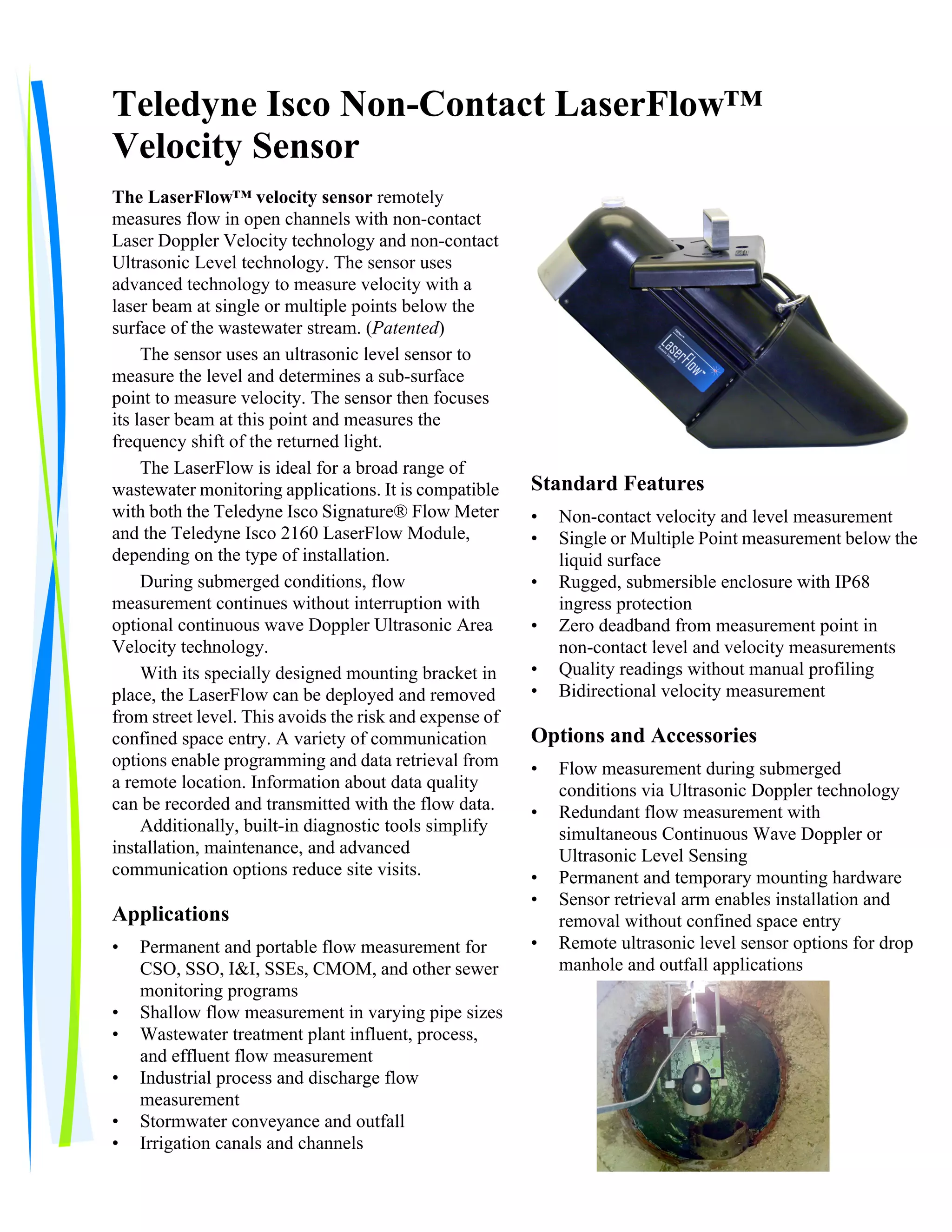Advanced Laser Doppler Technology for Non-Contacting Area Velocity Flow ...