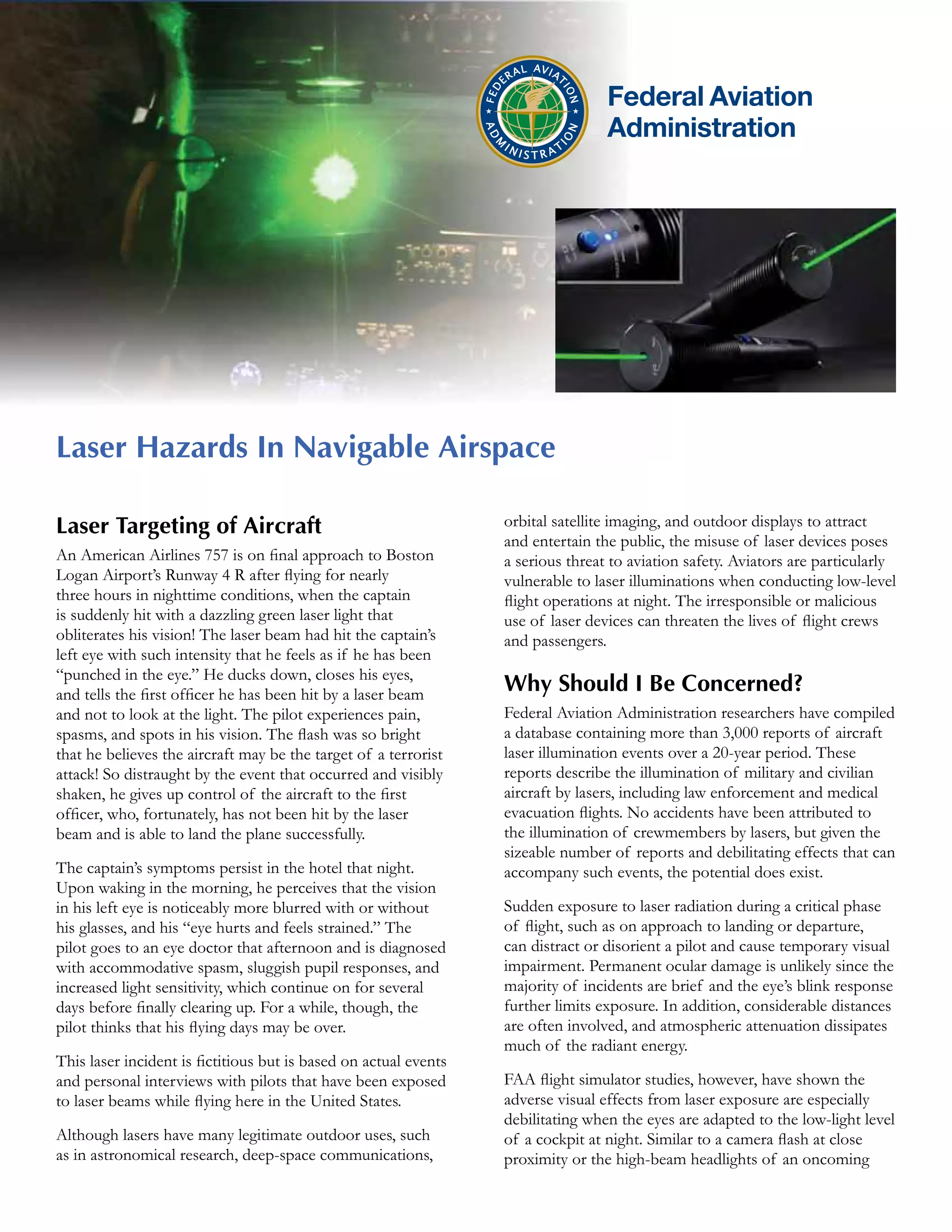 Laser Hazard in Aviation | PDF