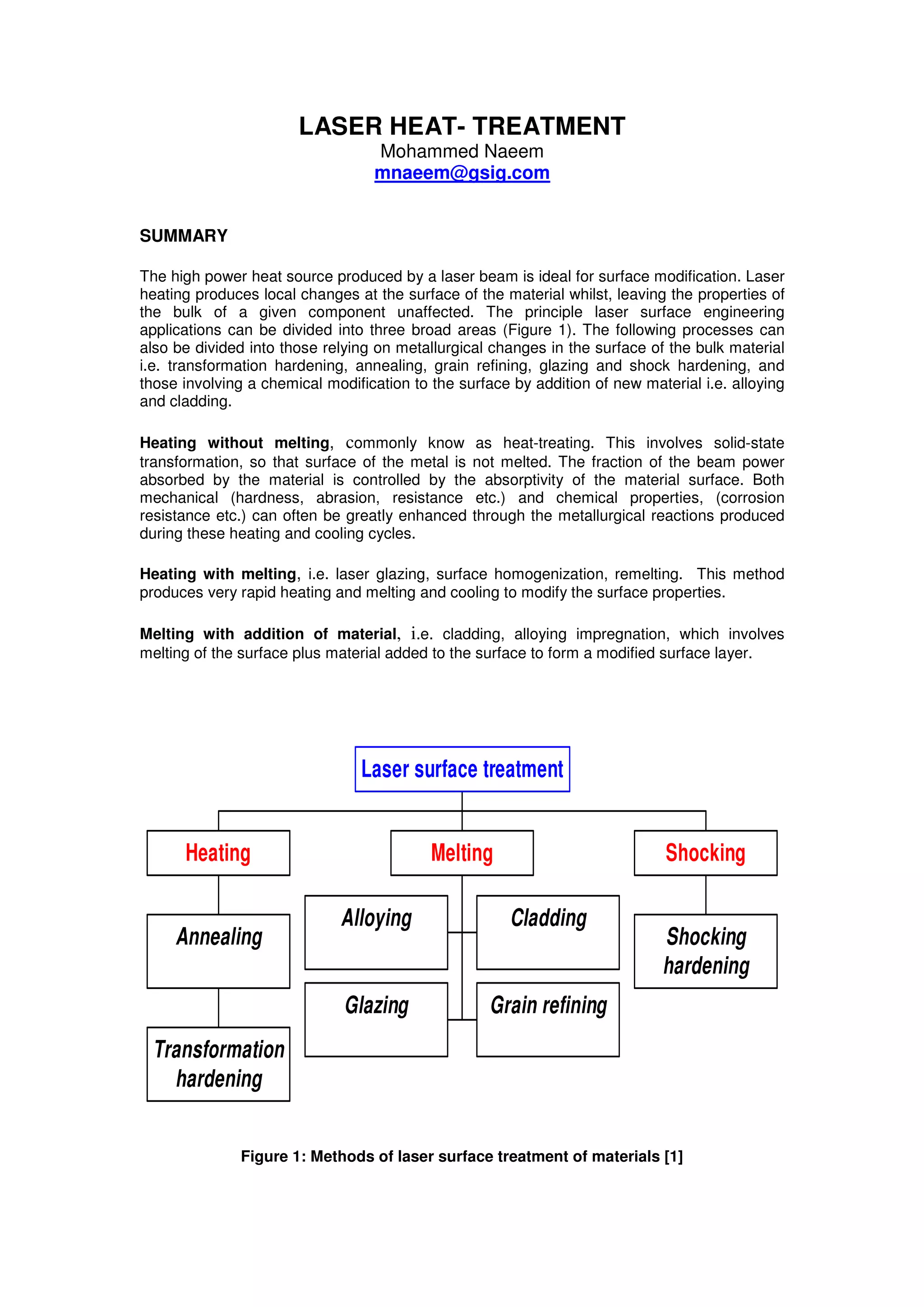 Laser heat treatment | PDF | Physics | Science