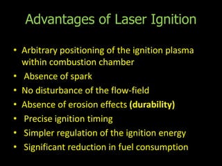 Laser ignition in IC Engines | PPTX