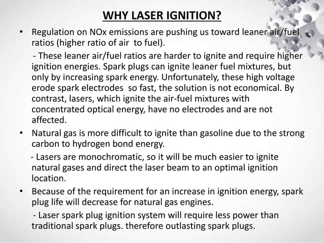 Laser ignition system | PPTX