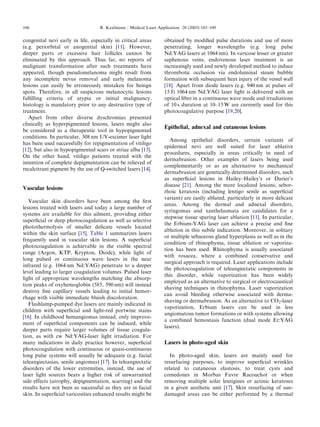 Laser in dermatology | PDF