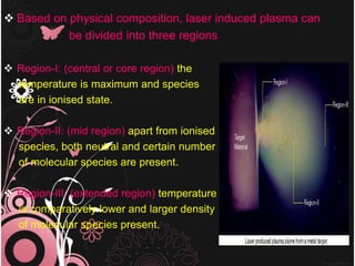 Laser induced breakdown spectroscopy | PPTX