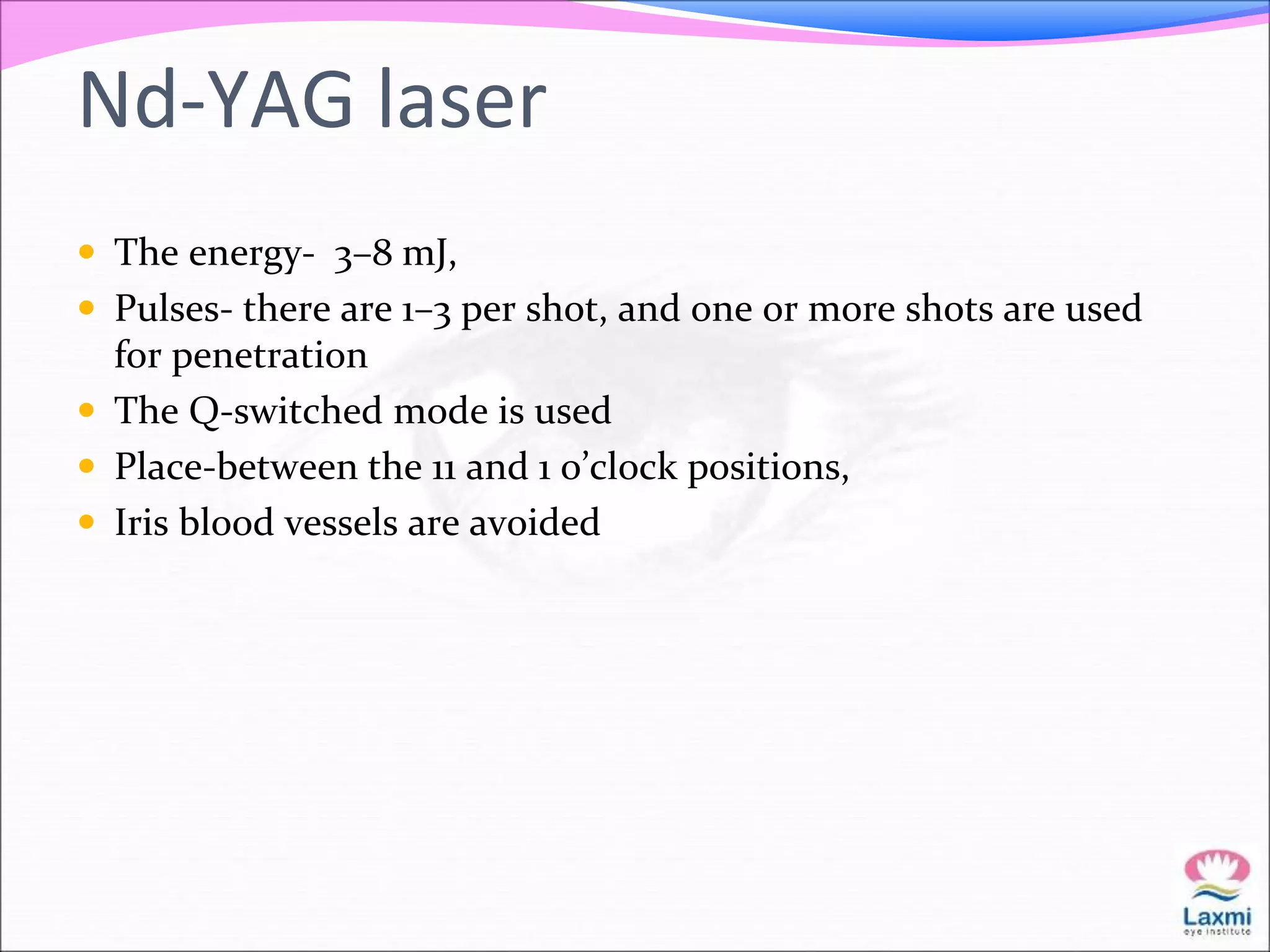Lasers in Glaucoma | PPTX
