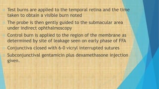 Lasers in ophthalmology | PPTX
