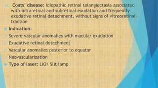 Lasers in ophthalmology | PPTX