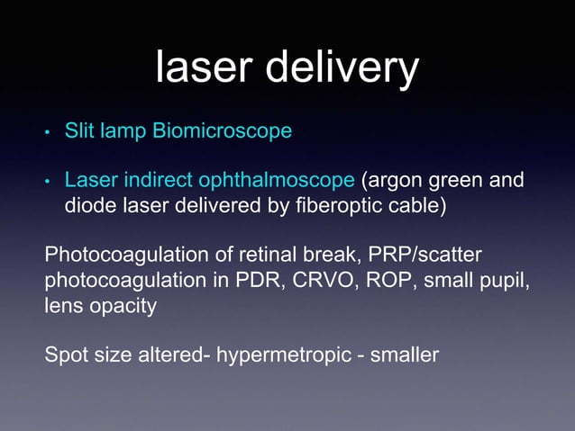 Laser in ophthalmology | PPTX