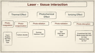 Laser in ophthalmology | PPTX