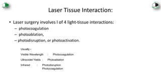 Laser in Ophthalmology and types of Laser | PPTX