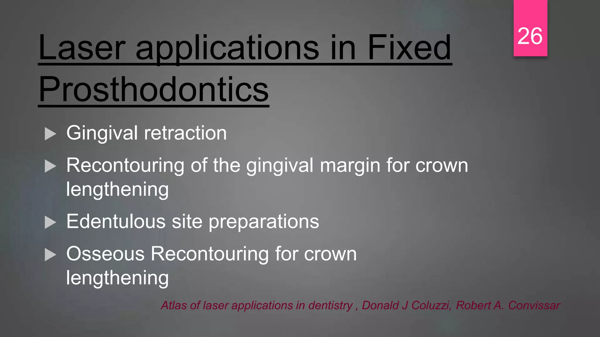 Laser in prosthodontics | PPTX