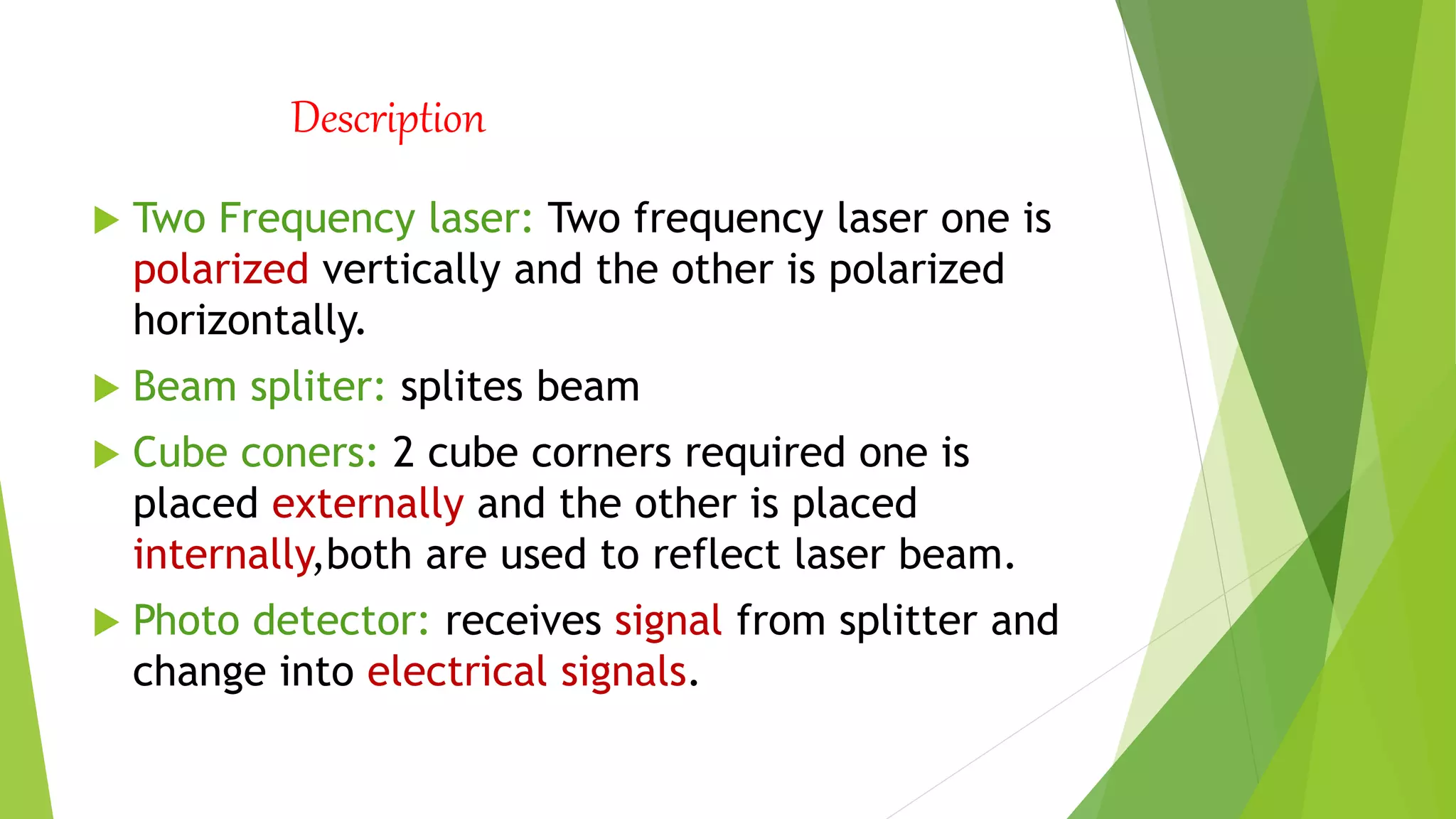 Laser interferometery | PPTX