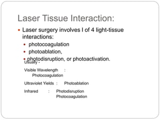Laser (introduction and indication in posterior segments | PPT