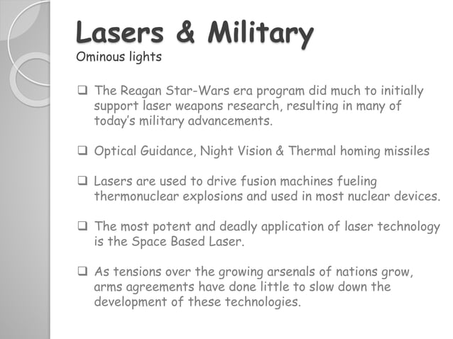 Laser & it's applications | PPT