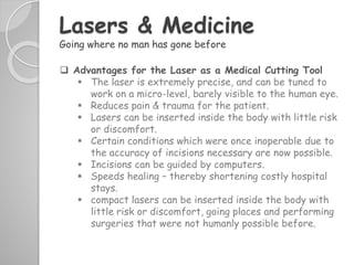Laser & it's applications | PPT