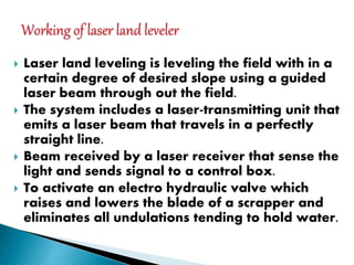 Laser land leveler | PPTX