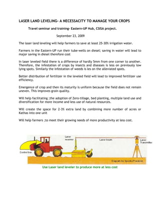 Laser land leveling | DOCX
