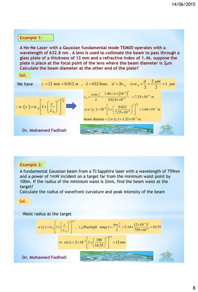 Laser lecture 04 | PDF
