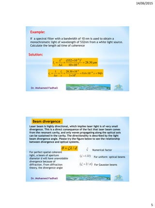 Laser lecture 05 | PDF