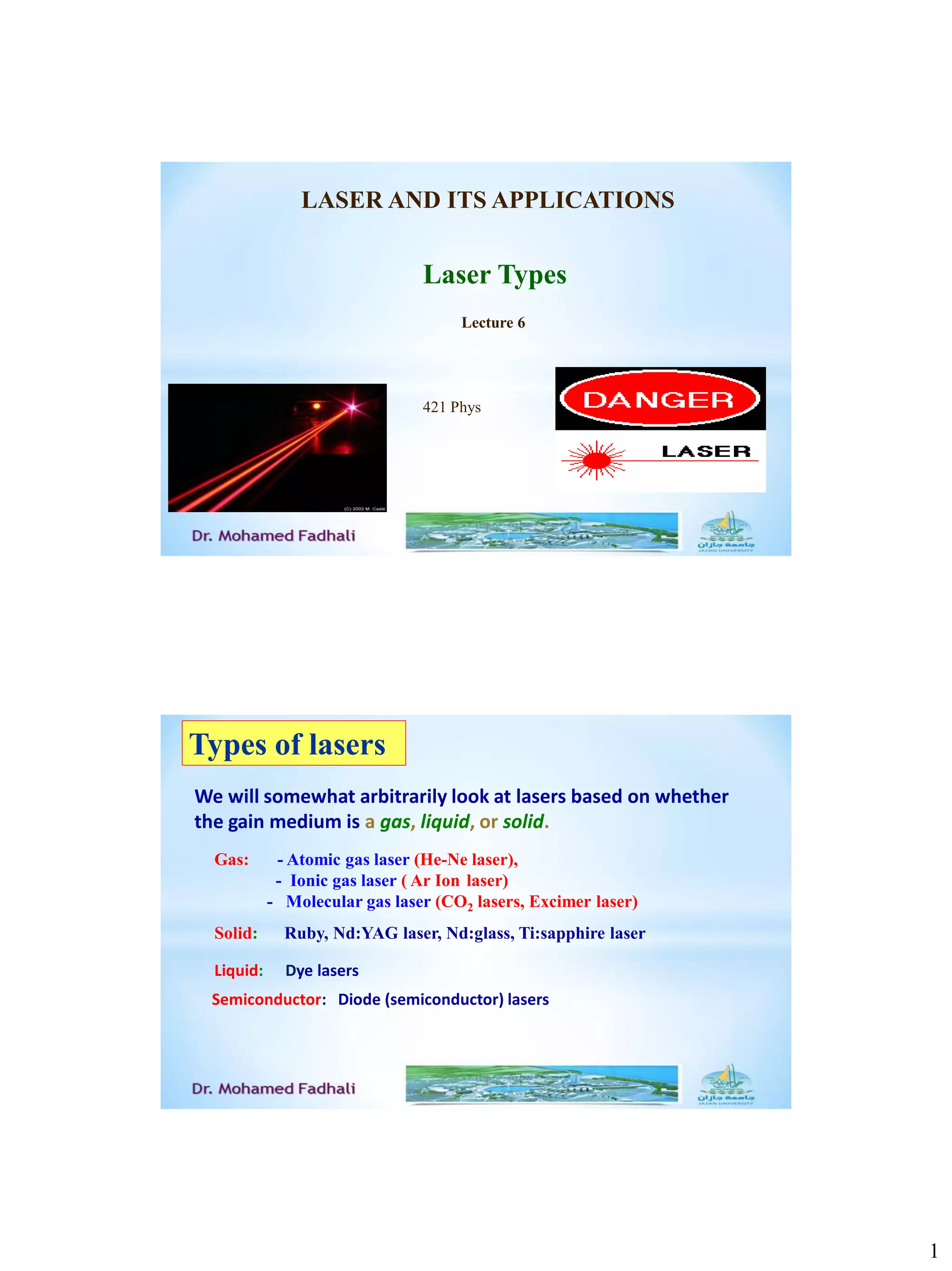 Laser lecture 06 | PDF