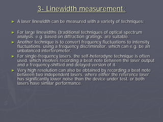 Laser linewidth measurement | PDF