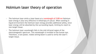 Laser lithotripsy | PPTX