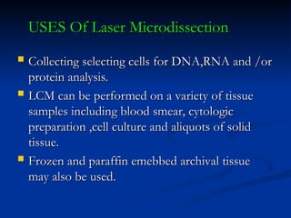 laser microdissection.ppt ORAL PATHOLOGY | PPT