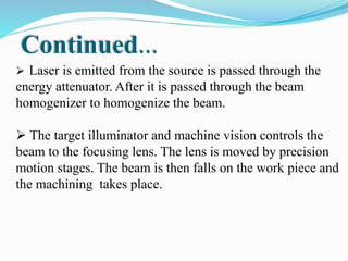 Laser micromachining seminar ppt | PPTX