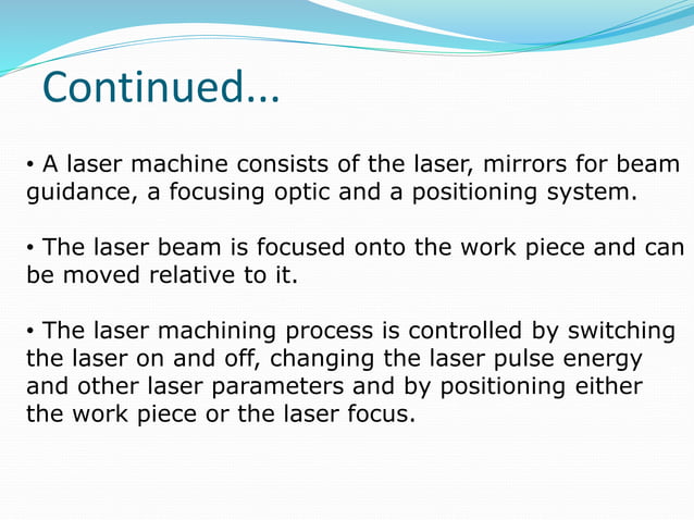 Laser micro machining | PPTX