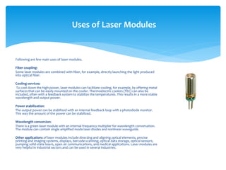 Laser modules | PPTX | Physics | Science