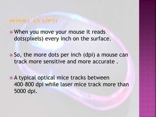 Laser vs Optical Mice | PPTX