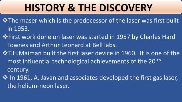 Laser NAP.ppt, Discover many different types of lasers, how they work ...