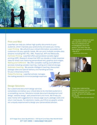 Laser Net Overview 2pg | PDF | Technology & Computing