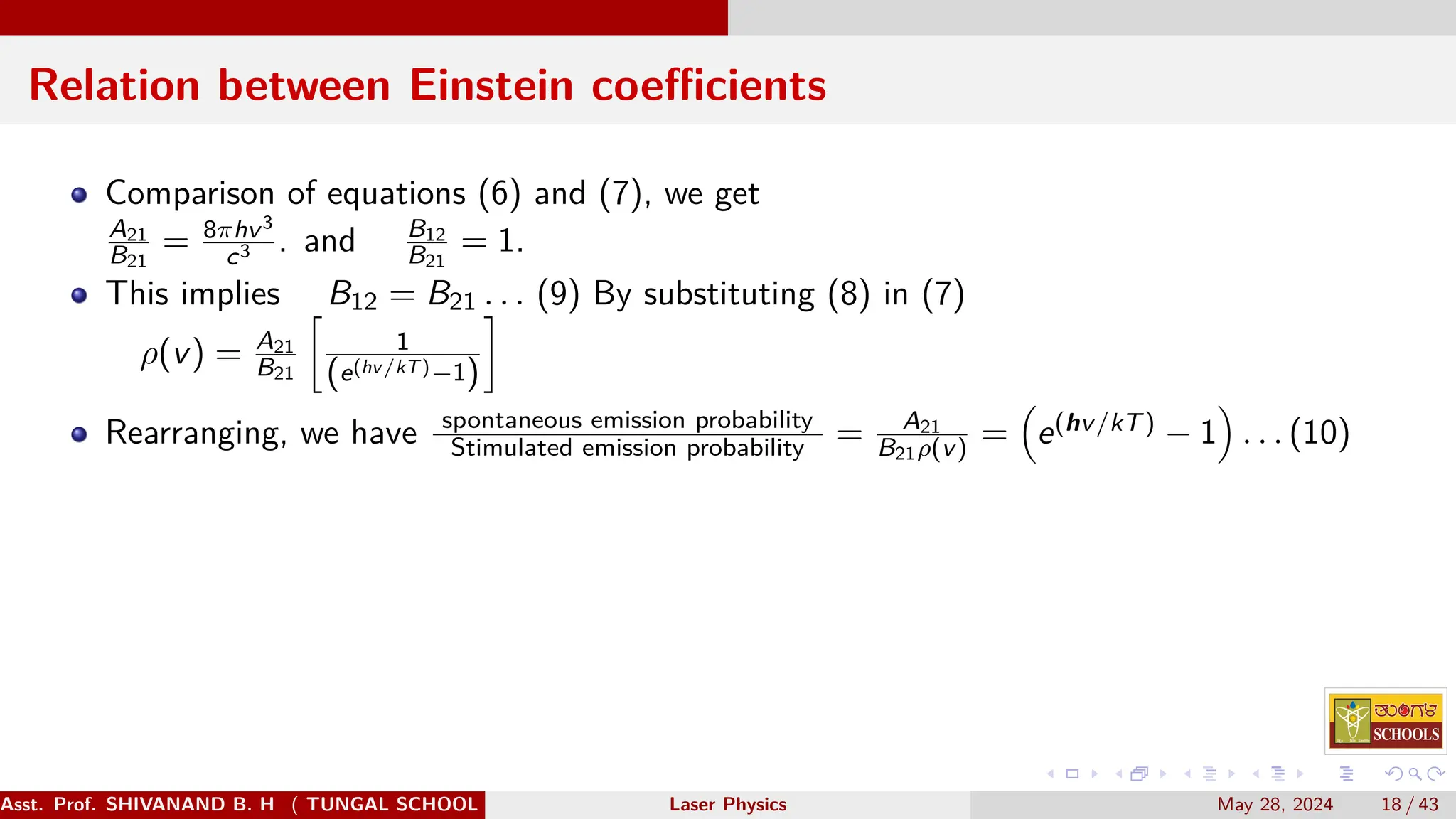 Laser physics for BSc students and engineering | PDF
