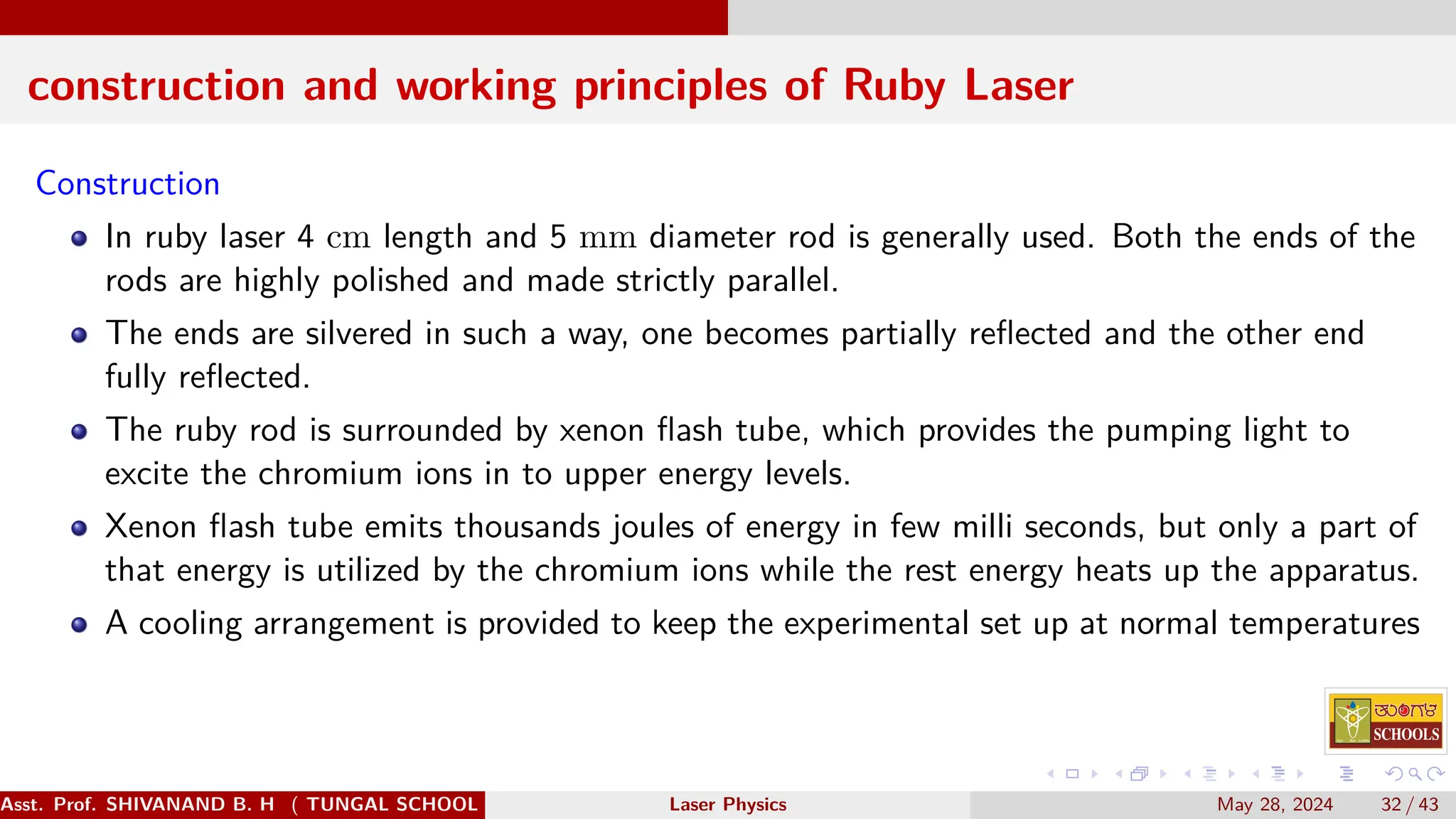 Laser physics for BSc students and engineering | PDF