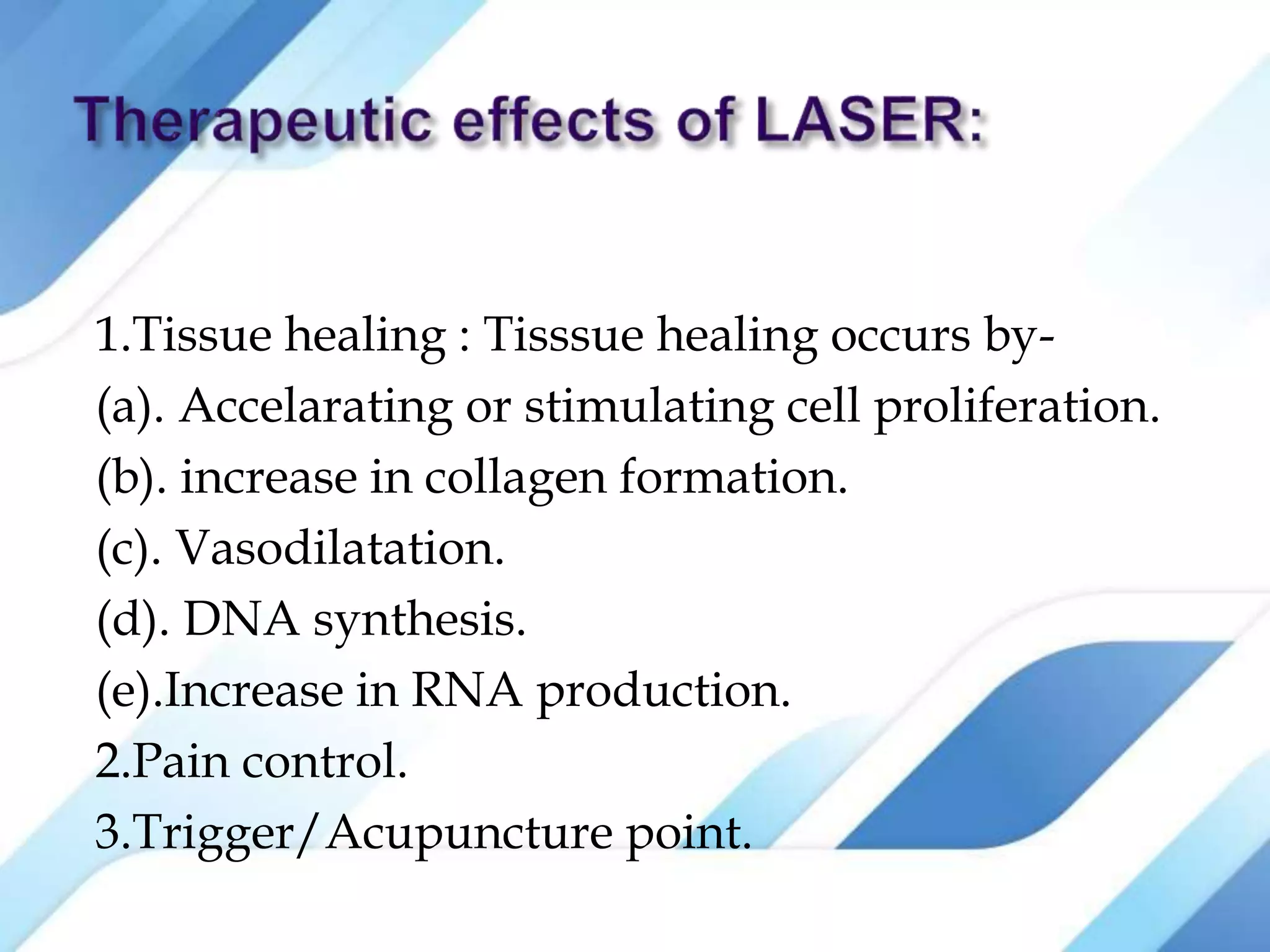 LASER - Presentation on Laser in Electrotherapy | PPTX