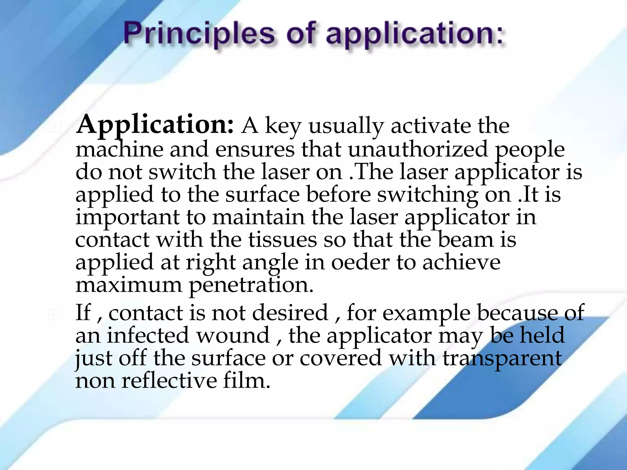 LASER - Presentation on Laser in Electrotherapy | PPTX
