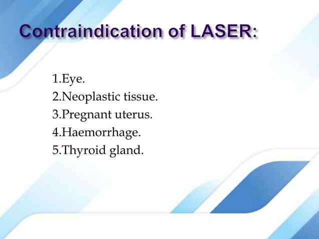 LASER - Presentation on Laser in Electrotherapy | PPTX | Physical Therapy | Wellness