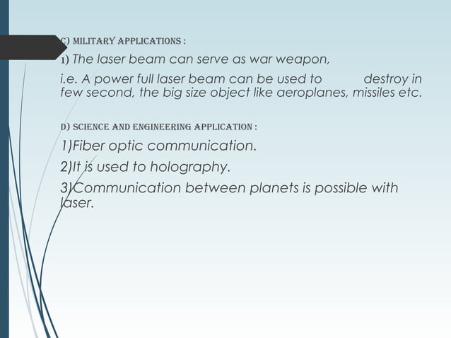 Laser ppt. | PPT | Physics | Science