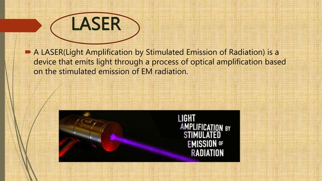 Laser Fundamental Details | PPTX