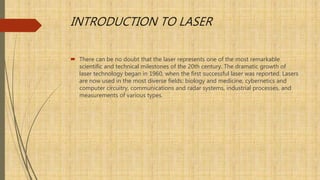 Laser Fundamental Details | PPTX